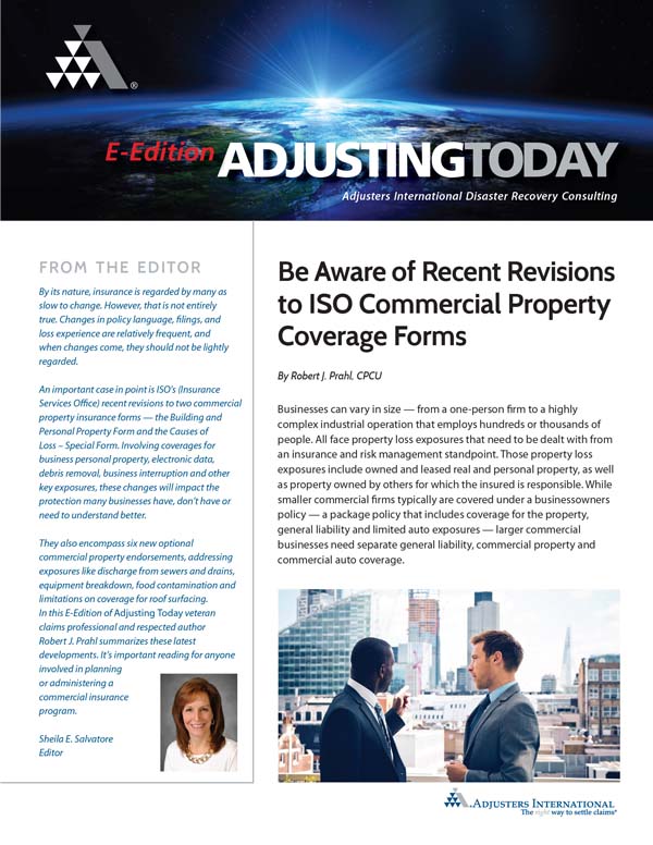 Be Aware of Recent Revisions to ISO Commercial Property Coverage Forms ...